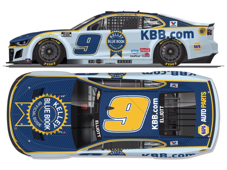 CHASE ELLIOTT 2026 KELLEY BLUE BOOK 1:24 COLOR CHROME ARC DIECAST - The ...